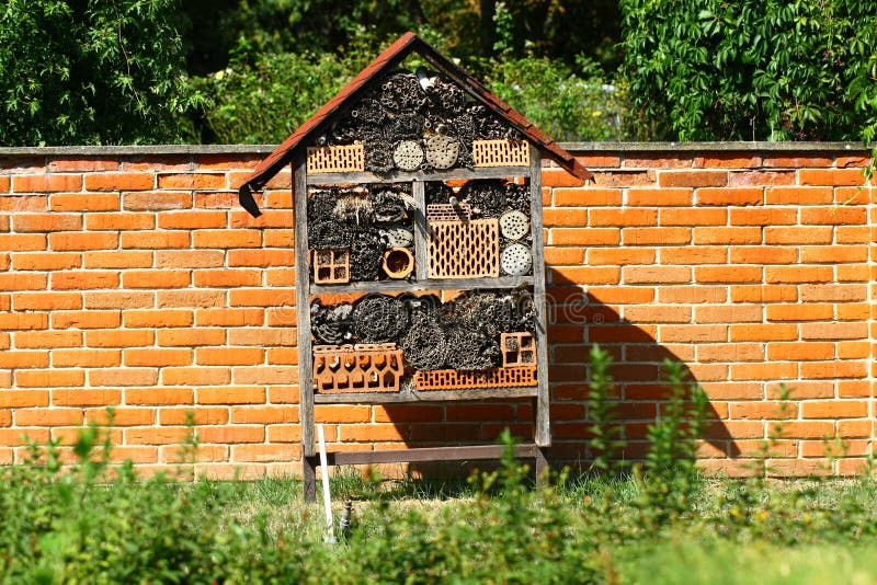 House for insects stock image. Image of bricks, sustainability - 258957461