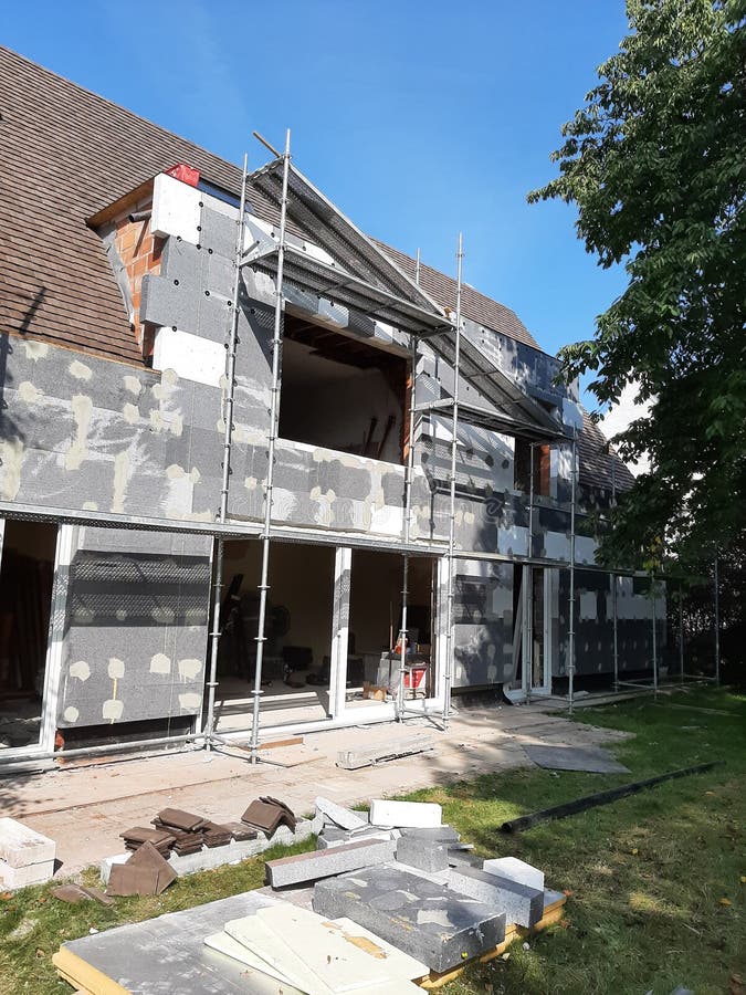 House Insulation with Styrofoam Stock Image - Image of hotness ...