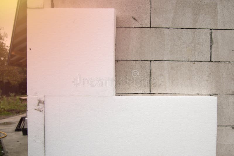 House Insulation with Styrofoam Stock Photo - Image of extruded ...