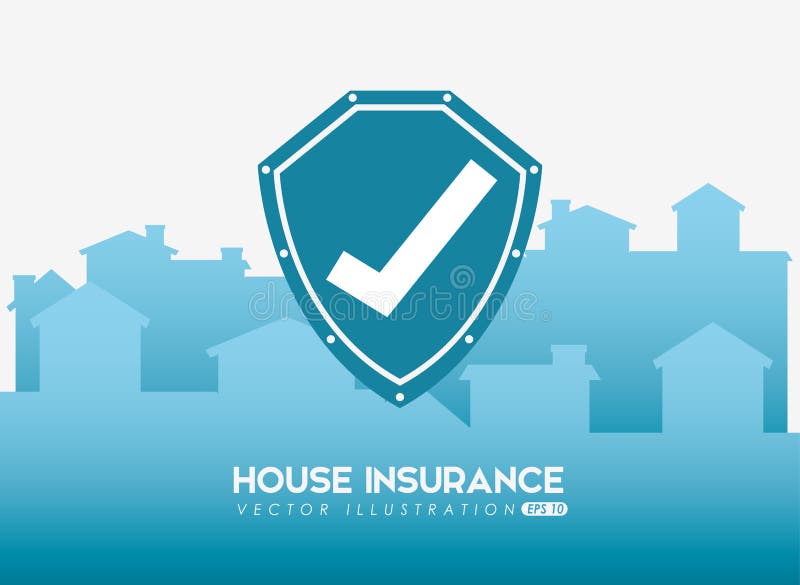 House insurance design stock illustration. Illustration of isolated ...
