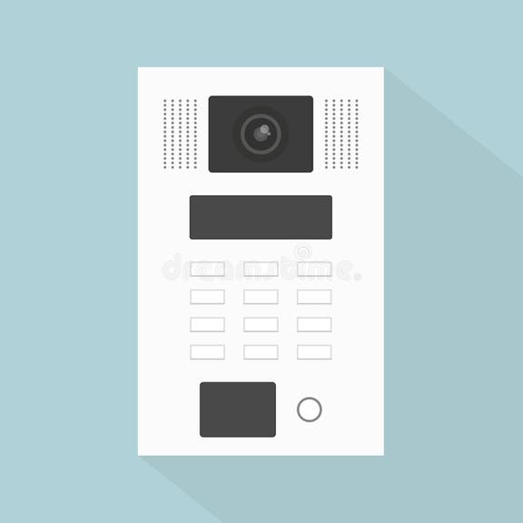 House intercom with camera stock vector. Illustration of control ...