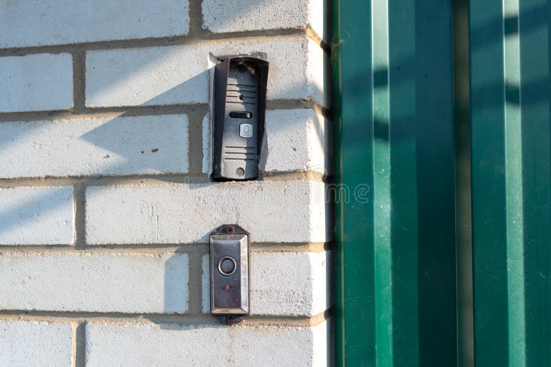 House Intercom on a Private House Stock Photo - Image of gate, access ...