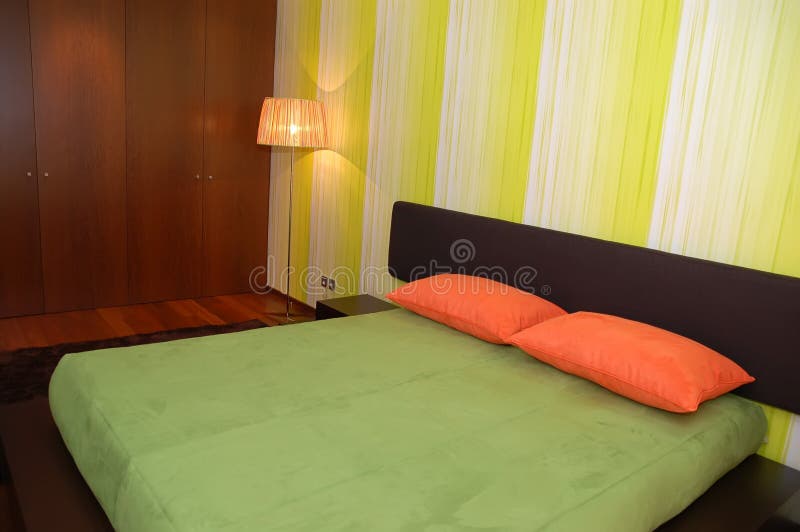 House interior the bed stock photo. Image of furnishing - 3202390