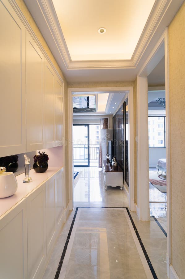 Corridor in a house stock image. Image of wall, house - 10691643