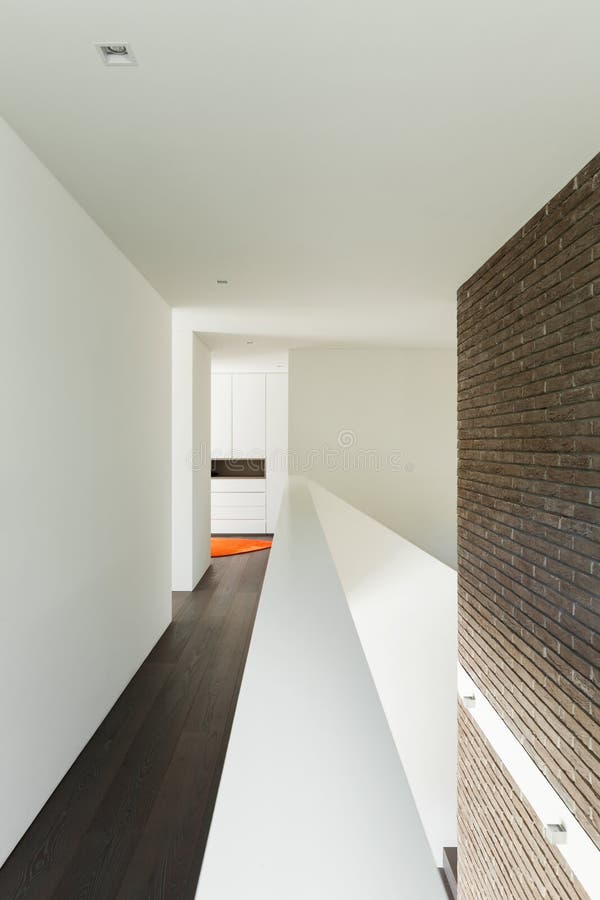 House Interior, Passage View Stock Image - Image of floor, architecture ...