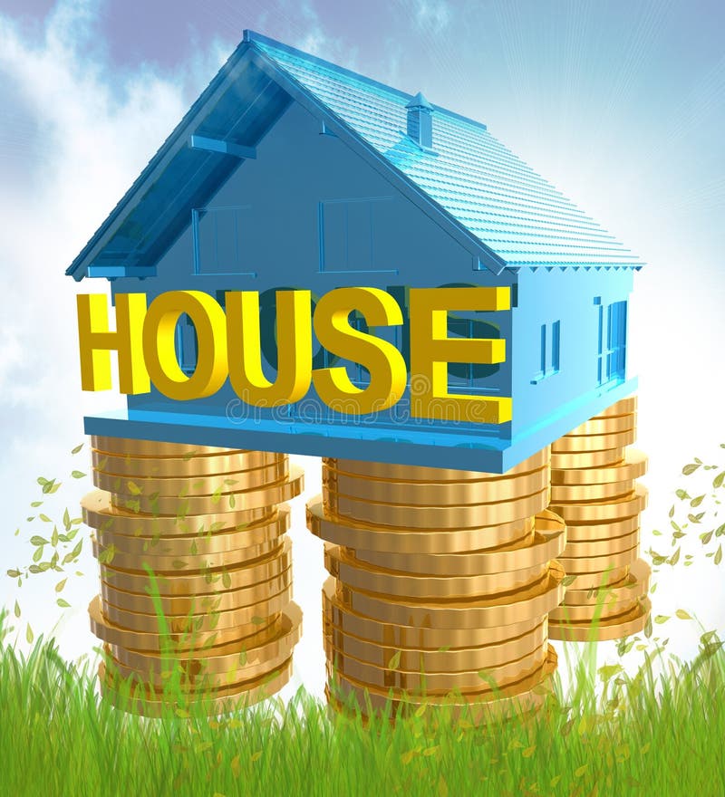 House Investment Icon Symbol Stock Illustration - Illustration of house ...