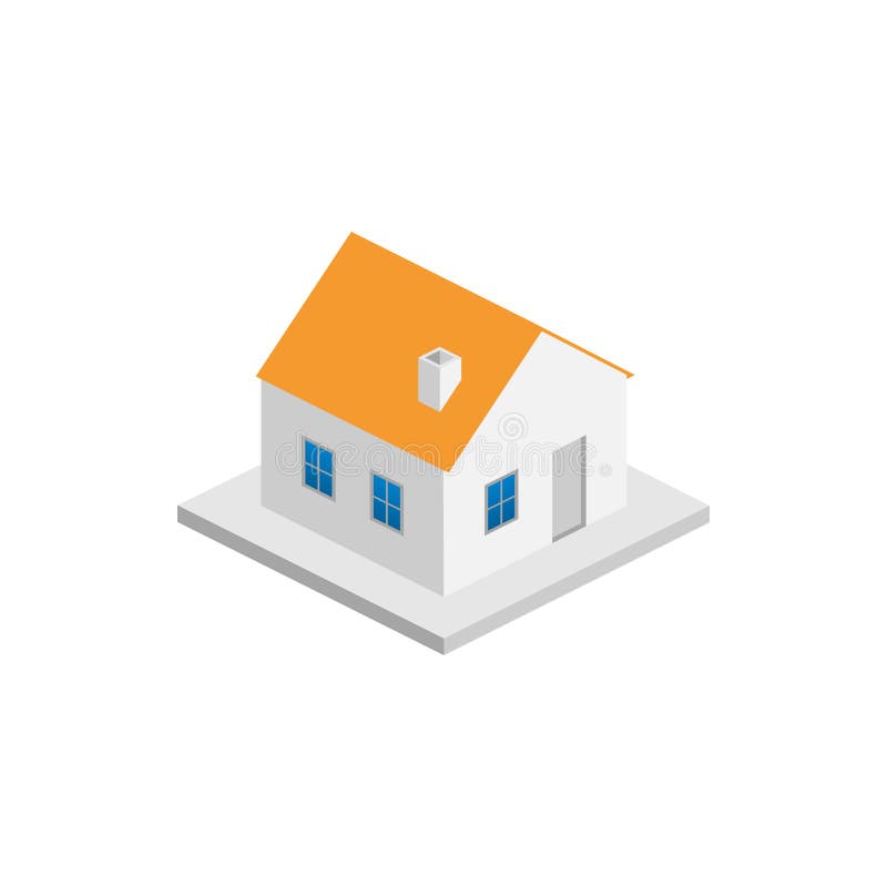 House isometric vector stock illustration. Illustration of house ...