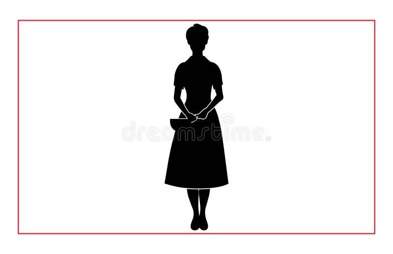 House Keeper Vector Silhouette, Cleaning Silhouette Maid Stock Vector ...