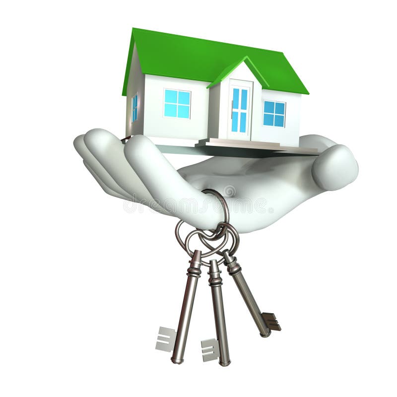 House and Key stock illustration. Illustration of property - 13318596