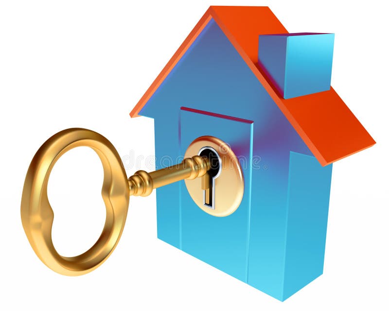 House key. stock illustration. Illustration of home, protection - 14896153