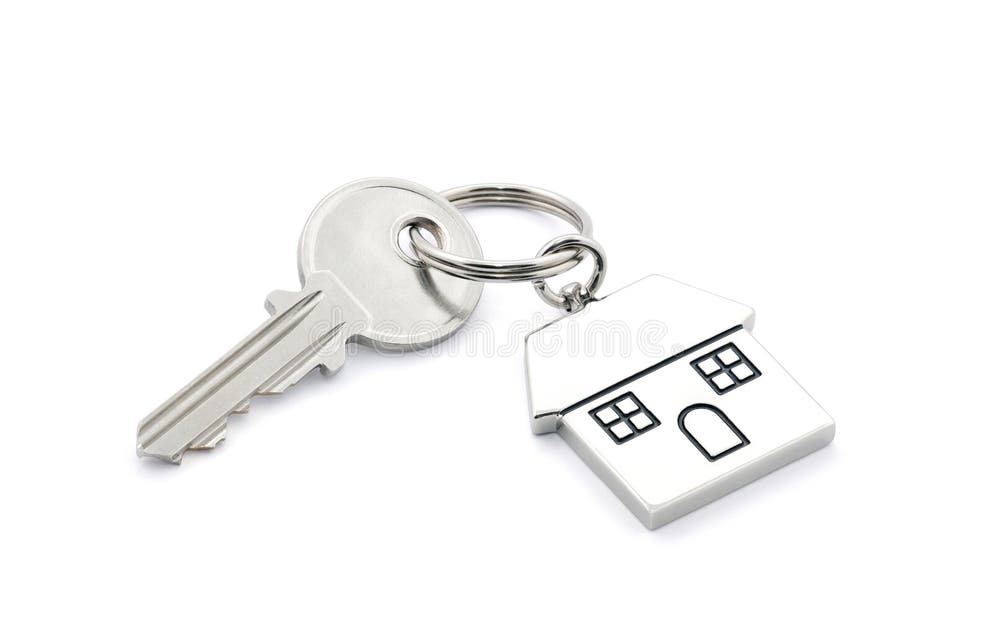 House Key with Clipping Path Stock Photo - Image of keyring, investment ...