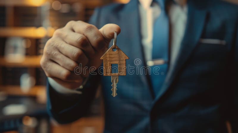 The House Key Handing.AI Generated Stock Photo - Image of professional ...