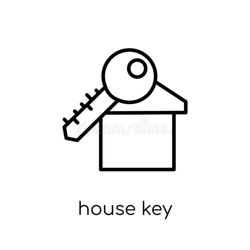 House Key Icon from Collection. Stock Vector - Illustration of ...