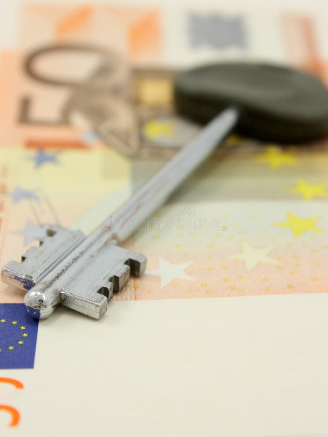 A House Key on a Money Background Stock Photo - Image of business ...