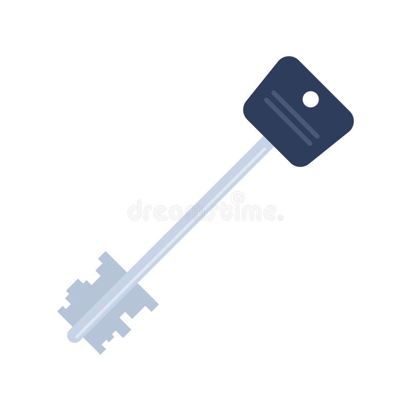 House Key. Realistic Modern Door Key. Home Security Stock Vector ...