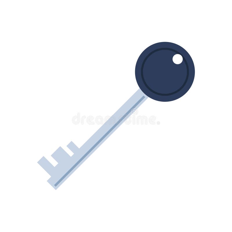 House Key. Realistic Modern Door Key. Home Security Stock Vector ...