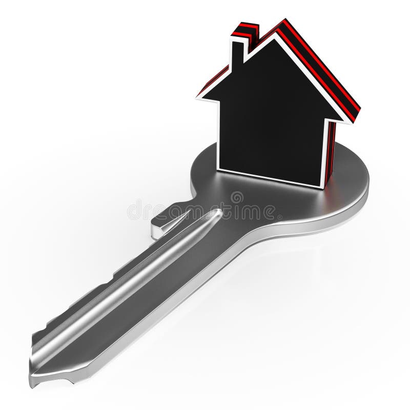 Security Keys Shows Secure Locked and Safe Stock Illustration ...
