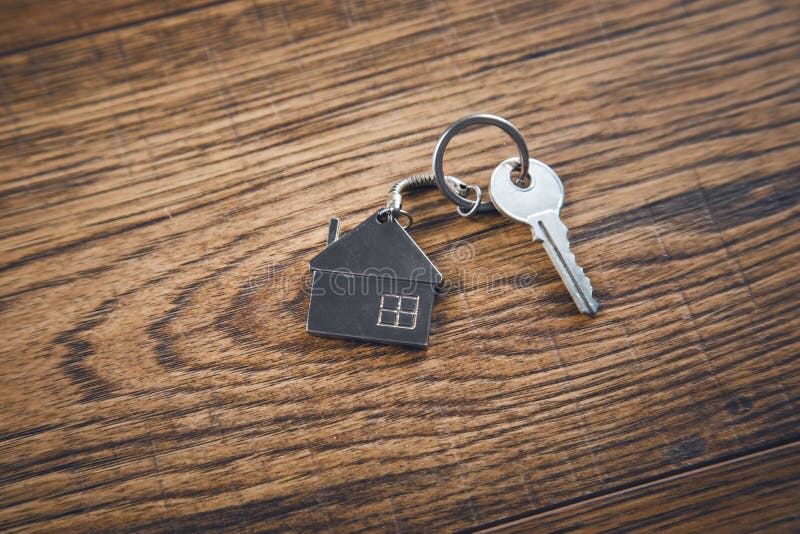House key on the table stock photo. Image of business - 262960202