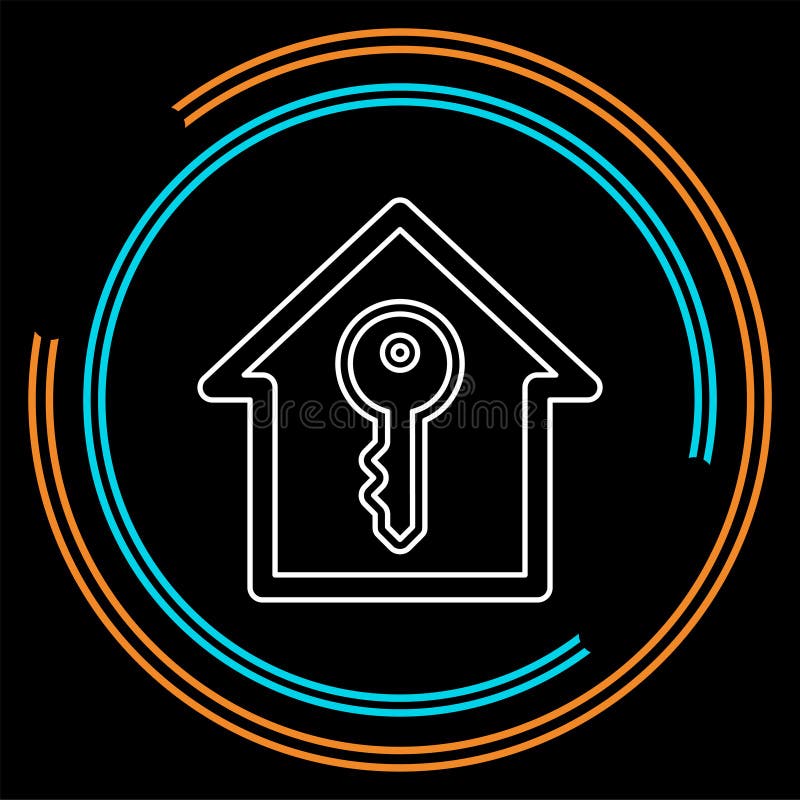 House Key To Unlock Brass Lock for Home Door Stock Vector ... House Key To Unlock Brass Lock for Home Door Stock Vector ...