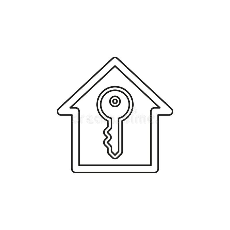 House Key To Unlock Brass Lock for Home Door Stock Vector ... House Key To Unlock Brass Lock for Home Door Stock Vector ...