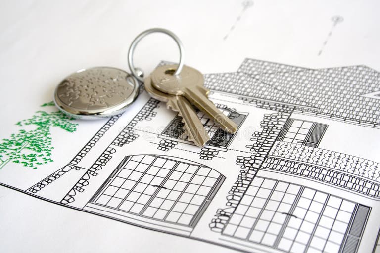 House keys stock image. Image of floor, plot, close, realtor - 1600379