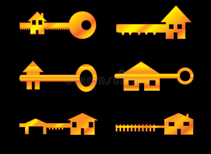 House keys stock vector. Illustration of estate, finance - 3493615