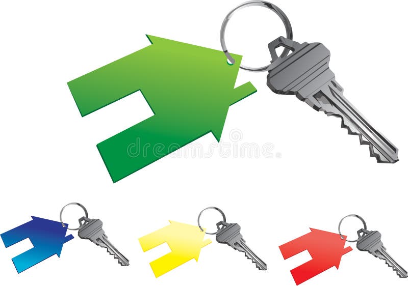 House keys stock illustration. Illustration of bunch - 16414776