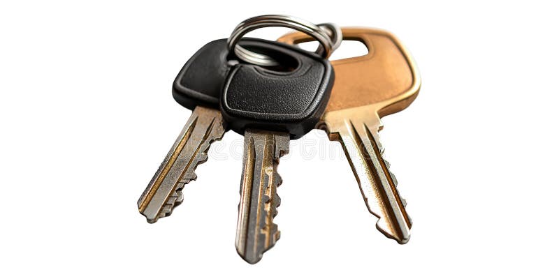 House Keys Isolated on Transparent Background. Stock Photo - Image of ...