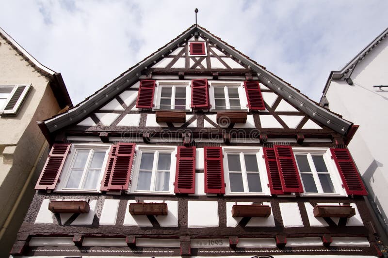 House in Kirchheim Teck stock image. Image of stud, architecture - 39301129