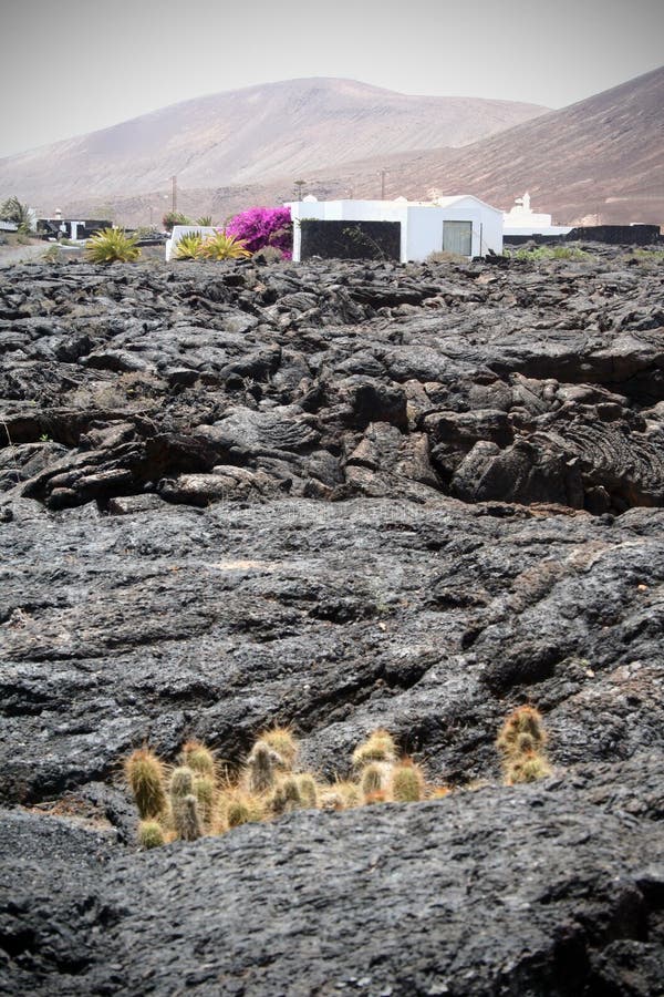 House in lava stock image. Image of lanzarote, house - 22801999