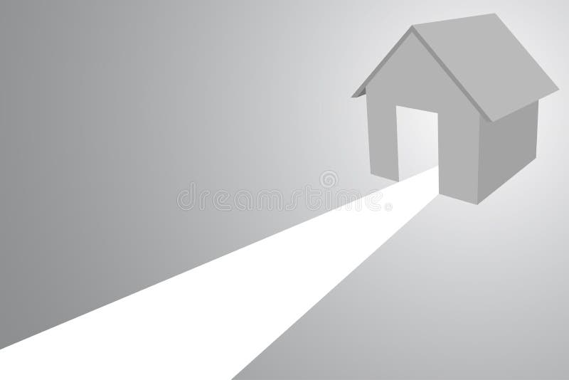 House with Light Coming from it Stock Vector - Illustration of market ...