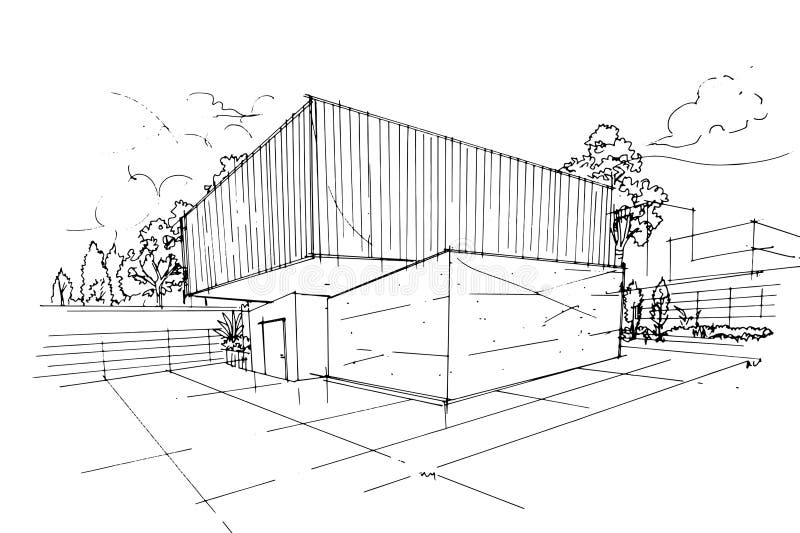 House Line Drawing,a Line Drawing Using Interior Architecture ...