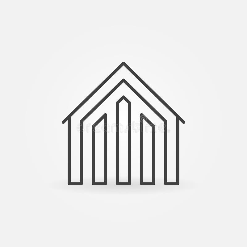 House linear icon stock vector. Illustration of element - 91381000