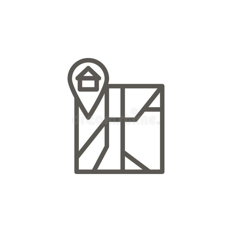 House, Location, Map Vector Icon. Simple Element Illustration from UI ...