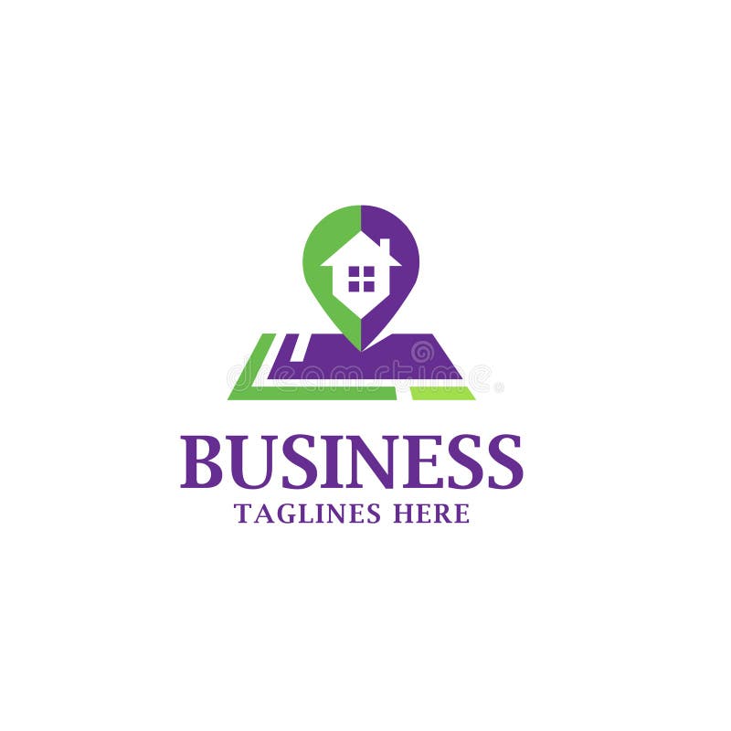 House Locator Design Vector Template Stock Vector - Illustration of ...