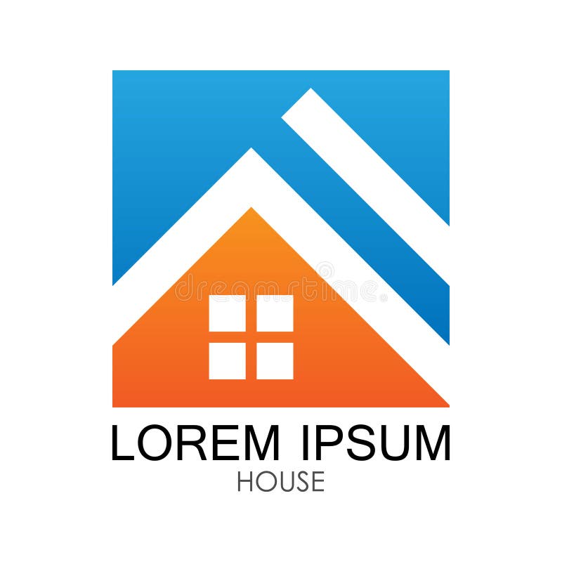 House Logo in the Box Square Stock Vector - Illustration of apartment ...