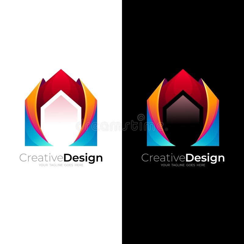House Logo and Colorful Design Vector, Building Logos Stock Vector ...