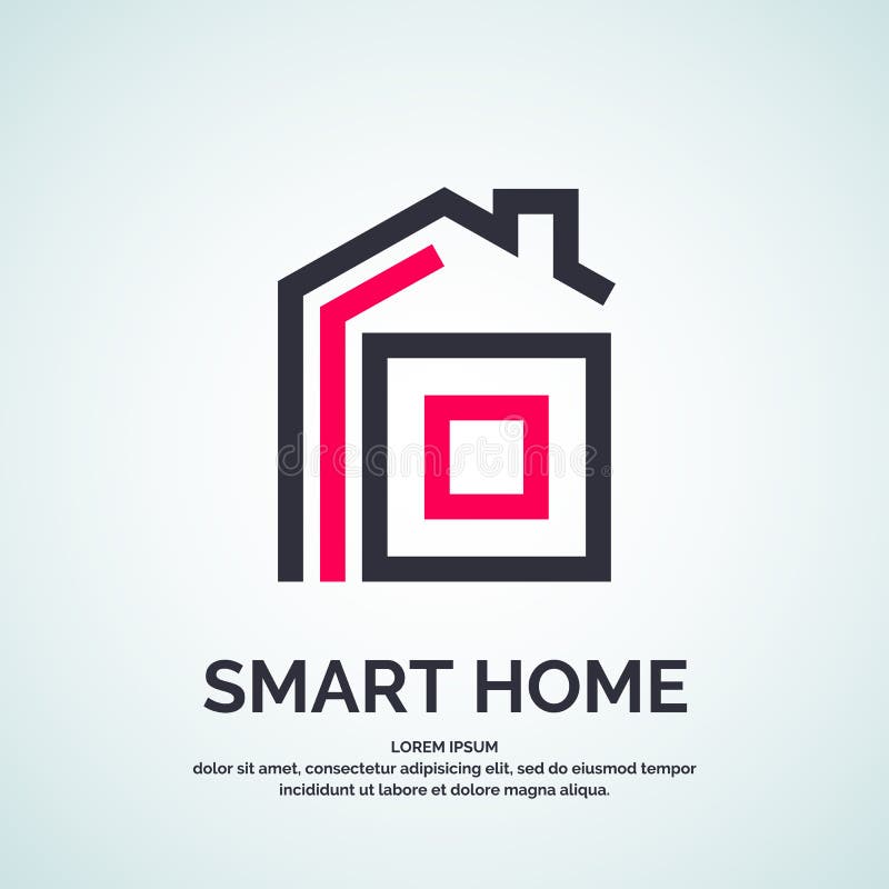 House Logo Smart. Vector Illustration Stock Vector - Illustration of ...