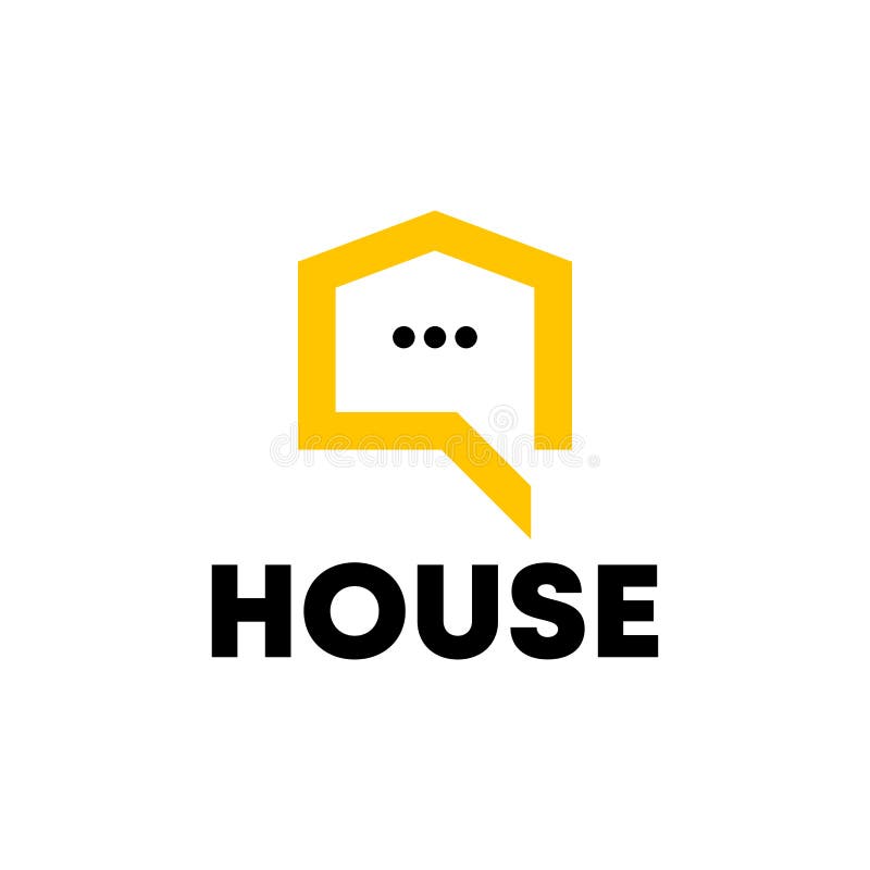 House Logo Design Concept. Home Logo Design Template Stock Illustration ...