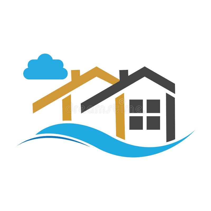 House Logo Vector Illustration Design Stock Vector - Illustration of ...