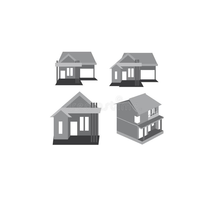 House Logo Vector Illustration Template Stock Vector - Illustration of ...