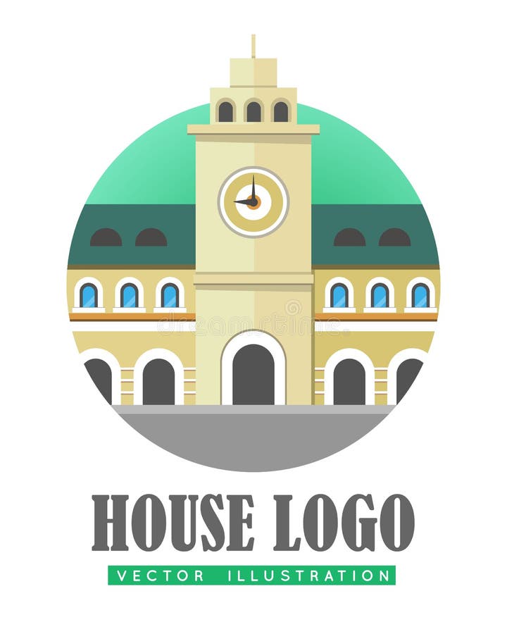 House Logo Vector Illustration Web Button Icon Stock Vector ...