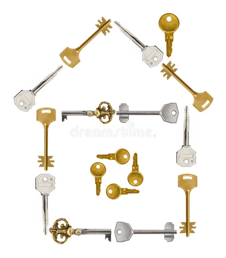 House Made from Keys stock photo. Image of building, concept - 9912230
