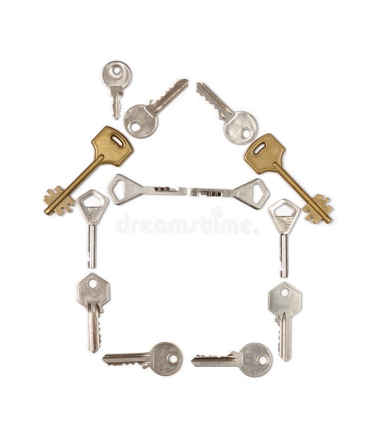 House Made from Keys stock photo. Image of building, concept - 9912230
