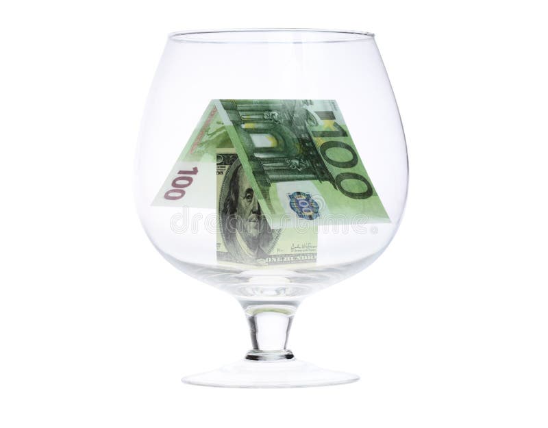 House Made of Money in a Glass Stock Photo - Image of house, cash: 10169844