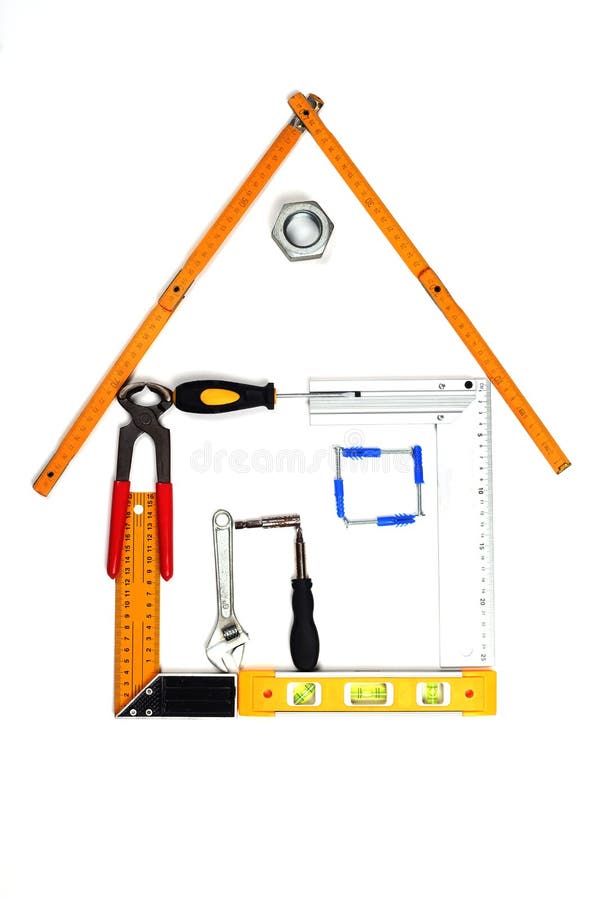 House made out of tools stock photo. Image of shape, tool - 60390722