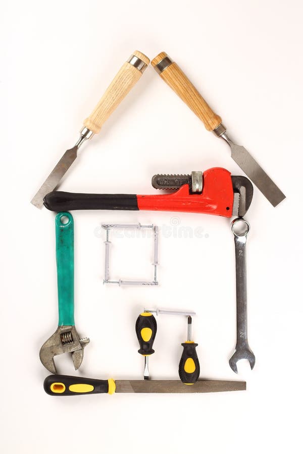 House made out of tools stock image. Image of design - 62087013
