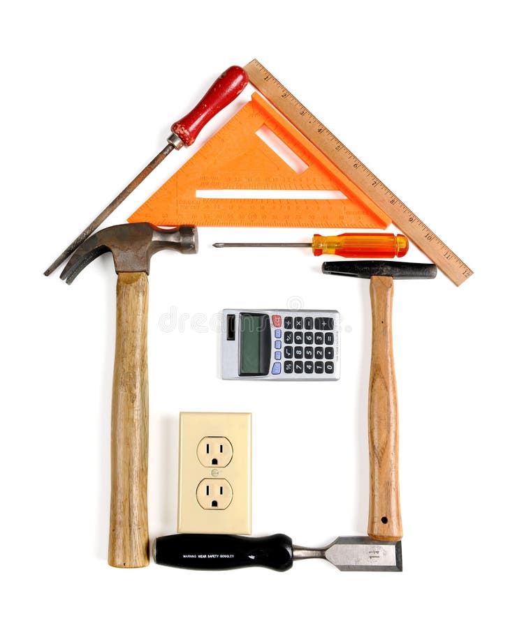 House Made Out of Tools stock image. Image of measuring - 17293695