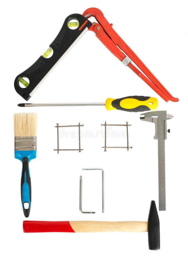 Tools House stock photo. Image of isolated, construction - 3811482