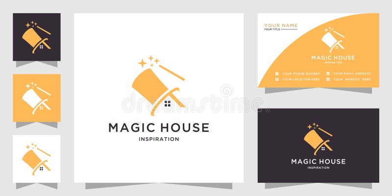 House magic logo design stock vector. Illustration of advertising ...
